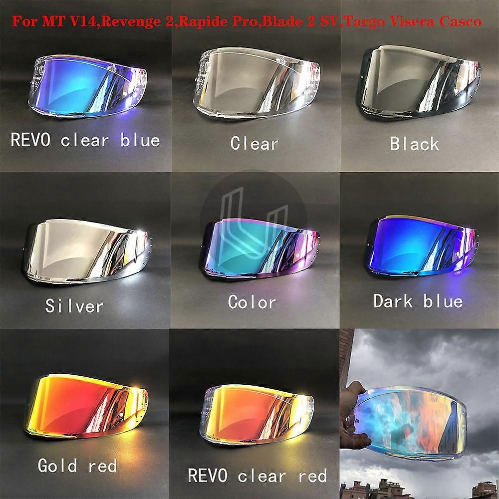 Motorcycle helmet Visor Anti-UV PC visor Lens v14 Model Clear Smoke ...