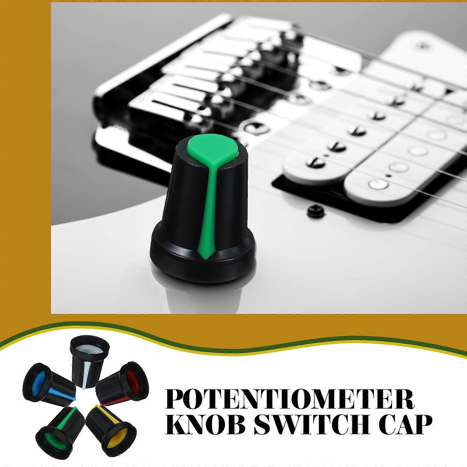 50pcs Volume Control Knobs Guitar Sound Knobs Potentiometer Knob Caps ...