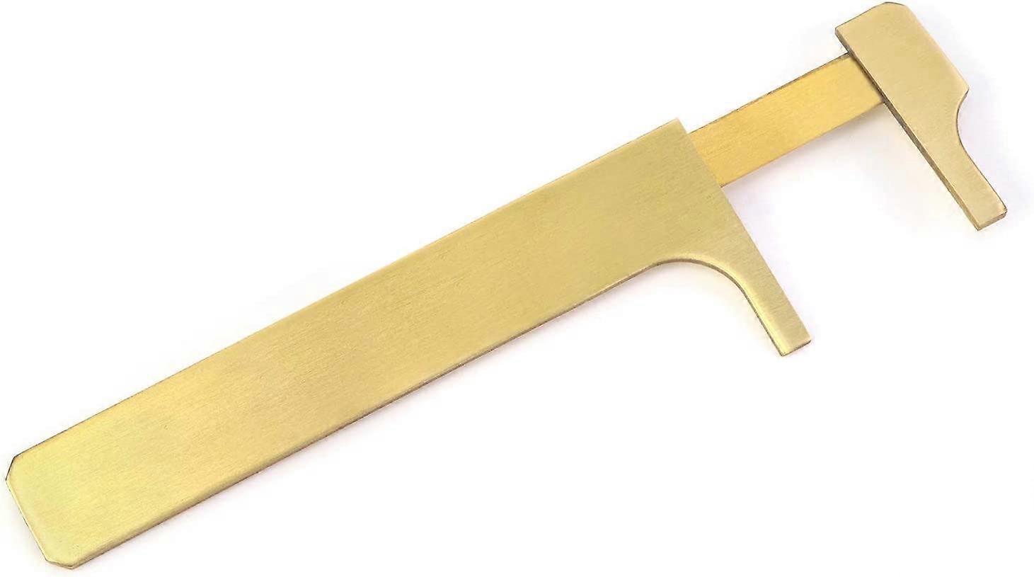 4 Inch Vernier Caliper, Brass Sliding Double Scale Handy Gauge Ruler ...