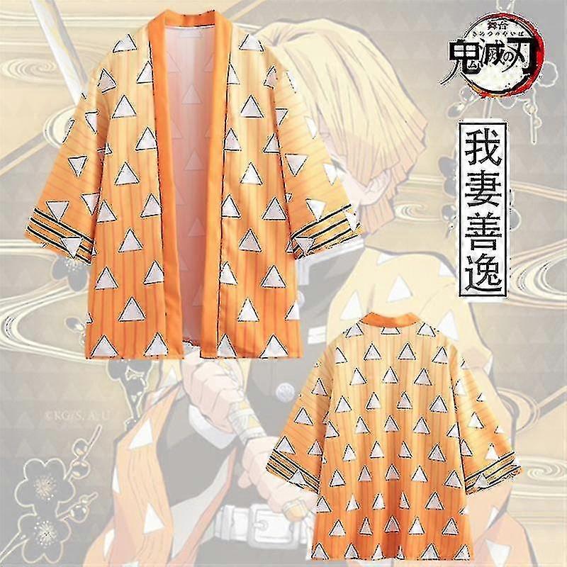 Cos Gift Demon Slayer Kimetsu No Yaiba 3d Printing Anime Kimono Haori ...