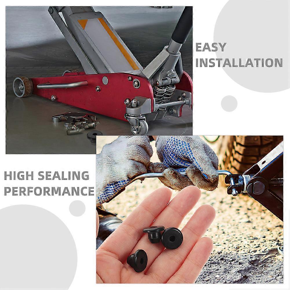 6pcs Hydraulic Oil Plugs Jack Oil Filler Plug Rubber Hydraulic Floor ...