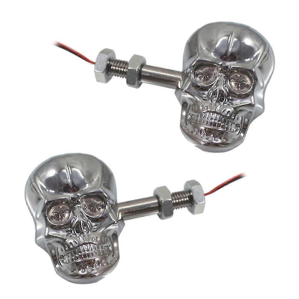 Universal Skull LED Turn Signals Blinker Indicator Lights Used for ...