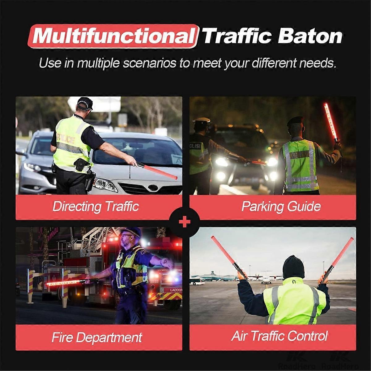 Traffic Batons, Led Traffic Control Stick,Safety Light Batons | Fruugo UK