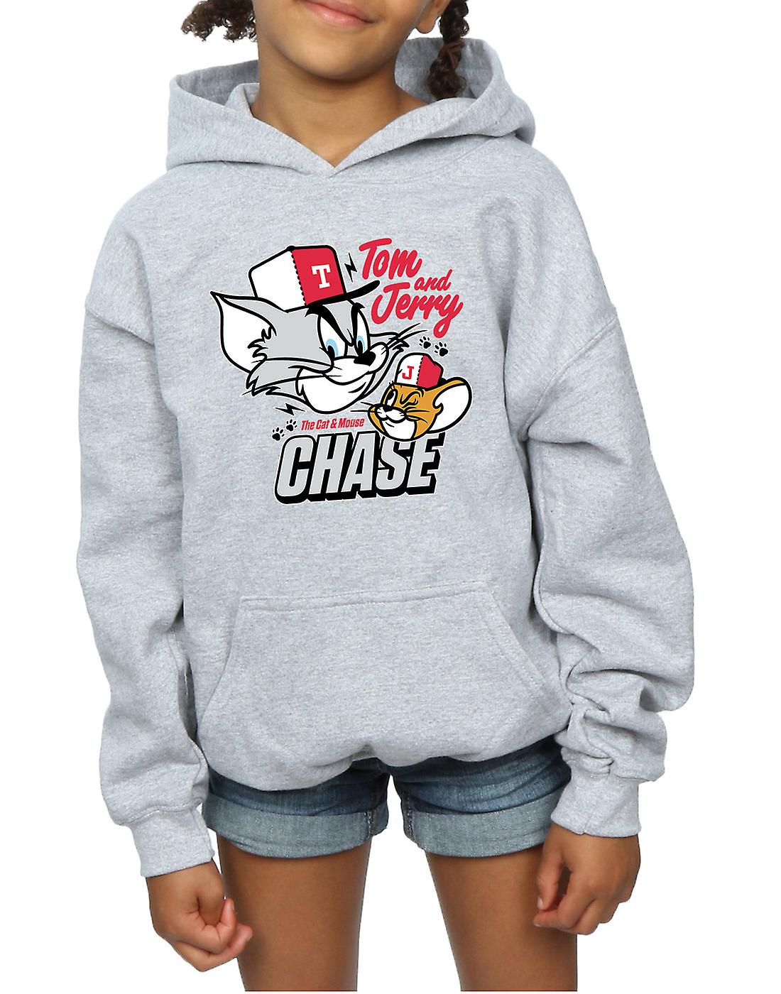 Tom And Jerry Girls Cat & Mouse Chase Hoodie | Fruugo US