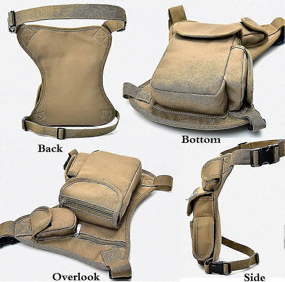 Hiking Waist Bag Small Multifunctional Waist Bag Military Canvas Waist ...