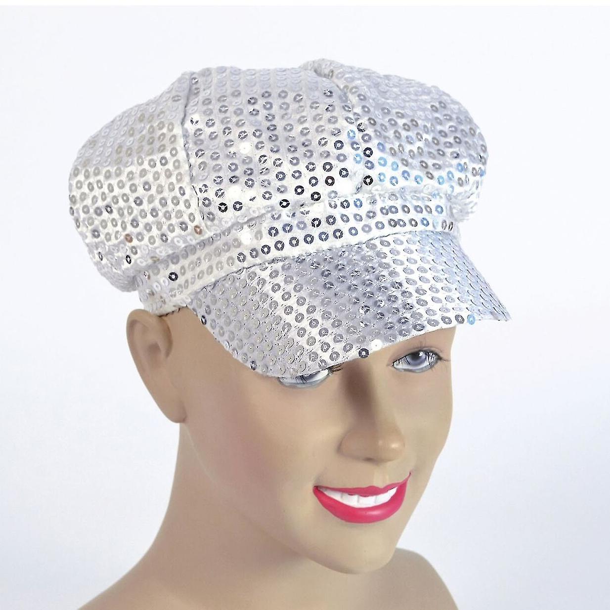 Novelty Unisex Adults 70s Sequin Cap | Fruugo UK