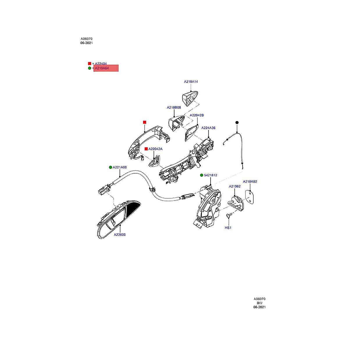 Front Left Center Door Lock Latch Actuator CN15-A219A65- for Ecosport ...
