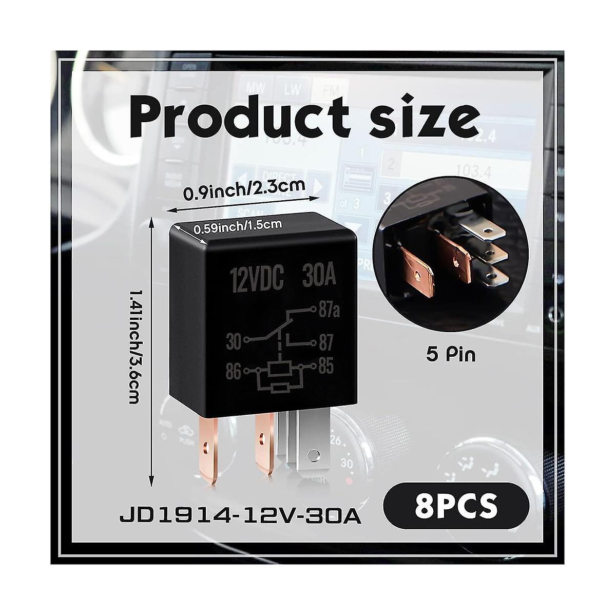 5 Pin Relay 12v 30a Relay Multi Automotive Relay Car Heavy Duty Relay ...