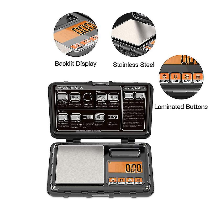 50g 0.001g Electronic Digital Scale Mini Scale Precision Professional ...