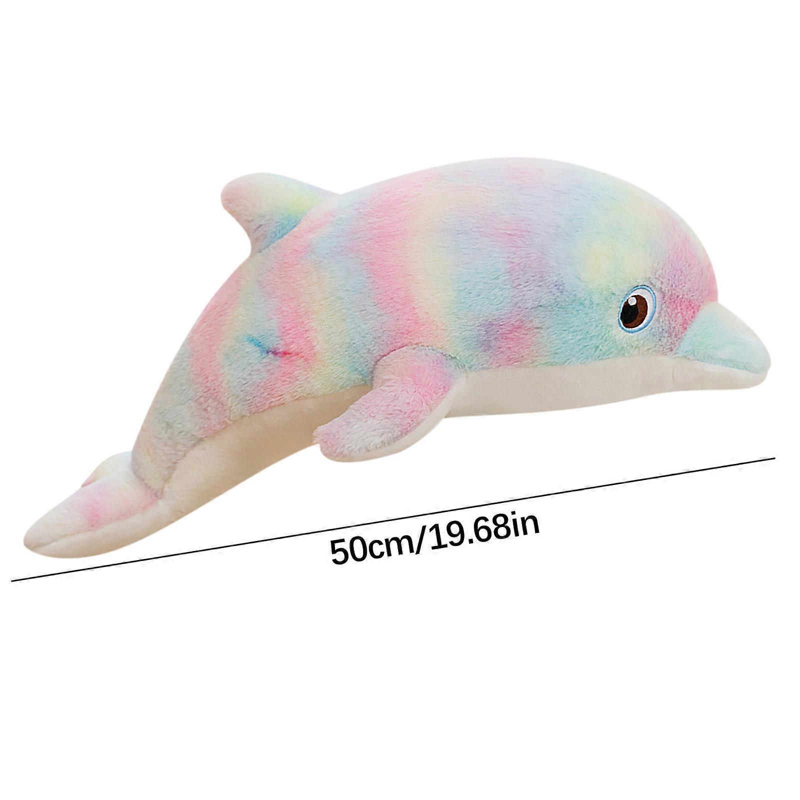 Plush Toy Cute Colorful Dolphin Doll Colorful Dolphin Doll Sleeping ...