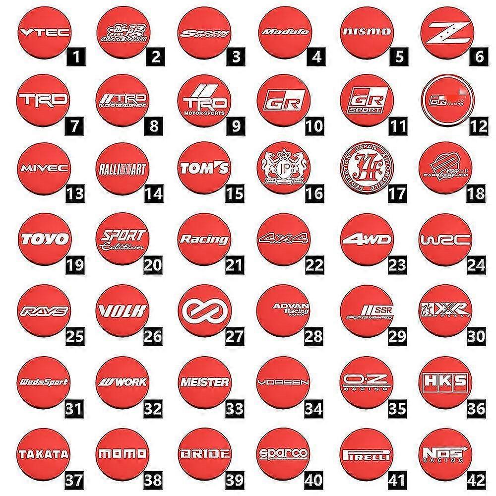 4pcs 45/50mm/56mm/60mm/65mm Car Rim Center Sticker Com Wheel Cover Hub ...