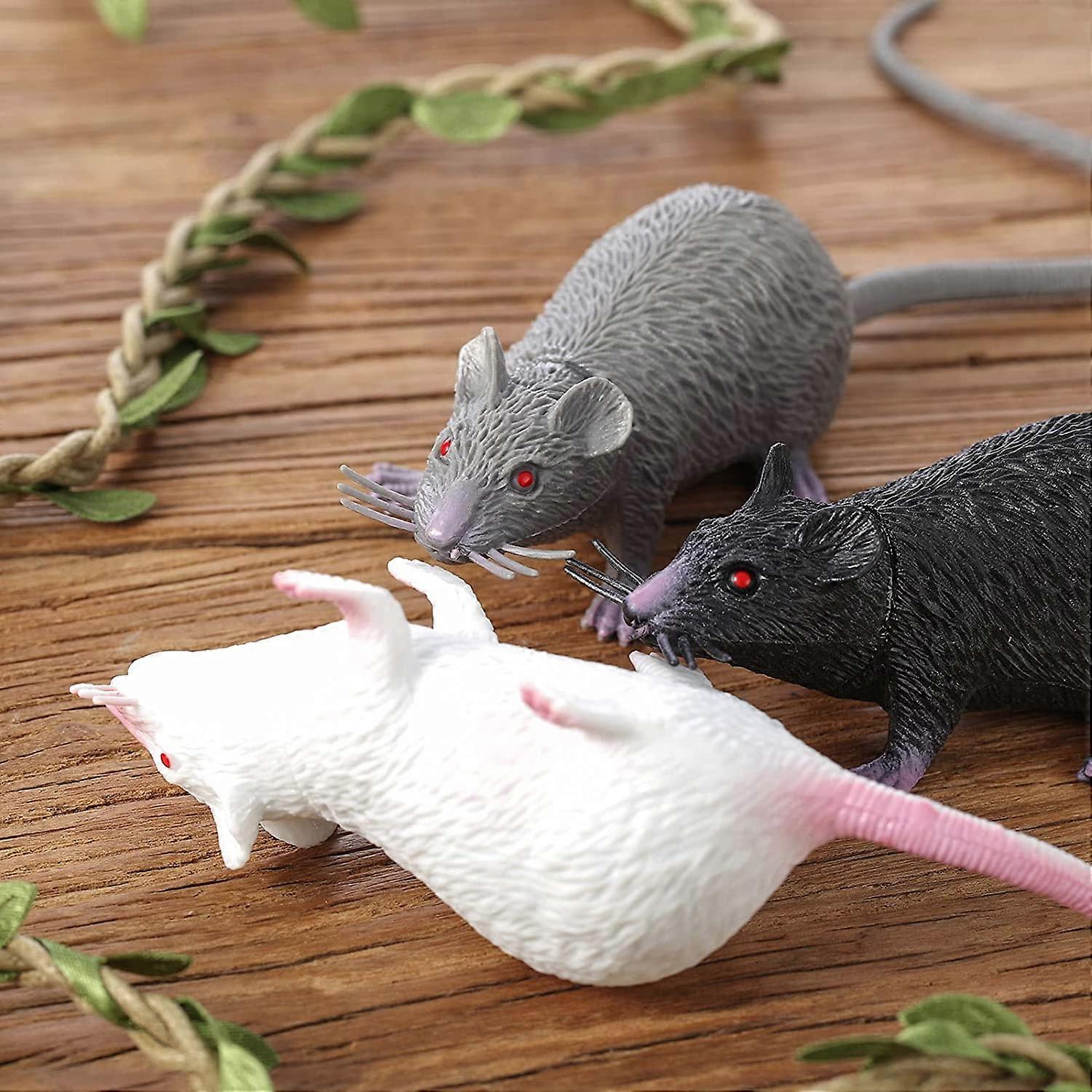 PVC imitation mouse Halloween decoration Prank props Cat and dog fun ...