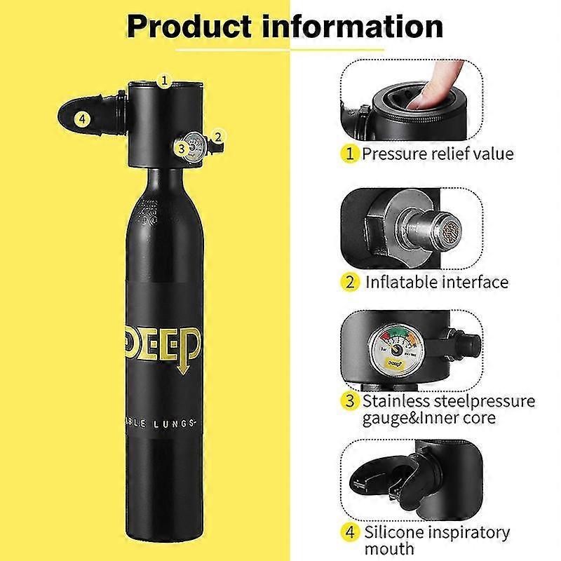 0.5l Scuba Tank Diving Oxygen Tank Underwater Respirator Diving ...