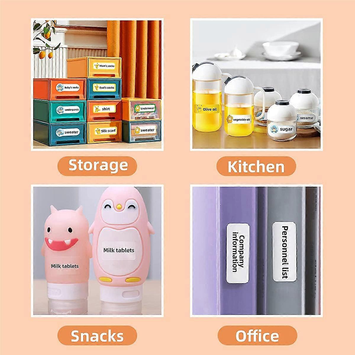 D110 Paper Sticker Wireless Label Printer Pocket Handheld Printer ...