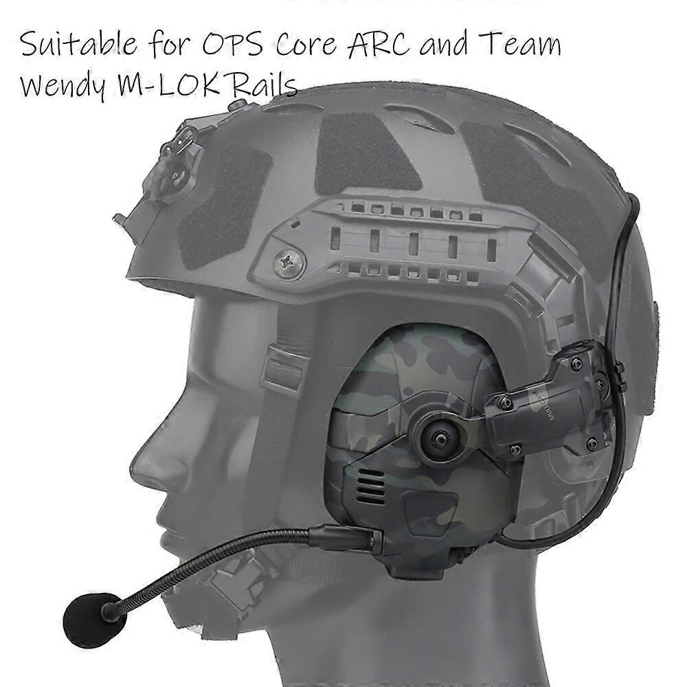 Noise Reduction Tactical Bluetooth Headset for OPS Core ARC and Wendy M-LOK Helmet Hunting ...