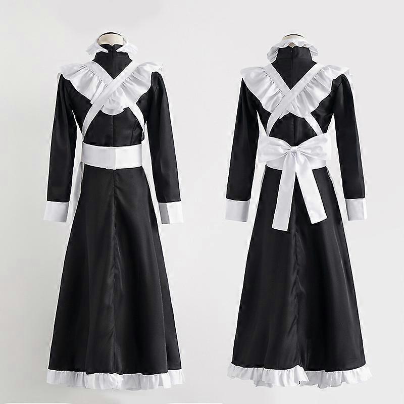 Classic Maid Cosplay Outfit Cute Long Dress Cosplay Costume British ...