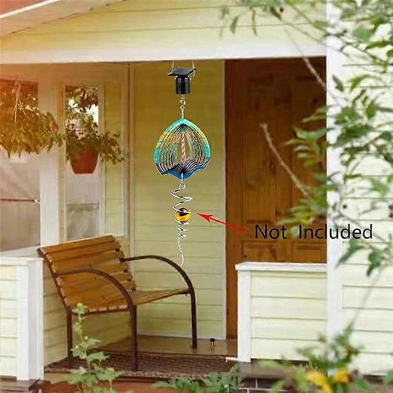 4Pcs Solar Powered Wind Spinner Motor Solar Energy Hanging Rotating ...