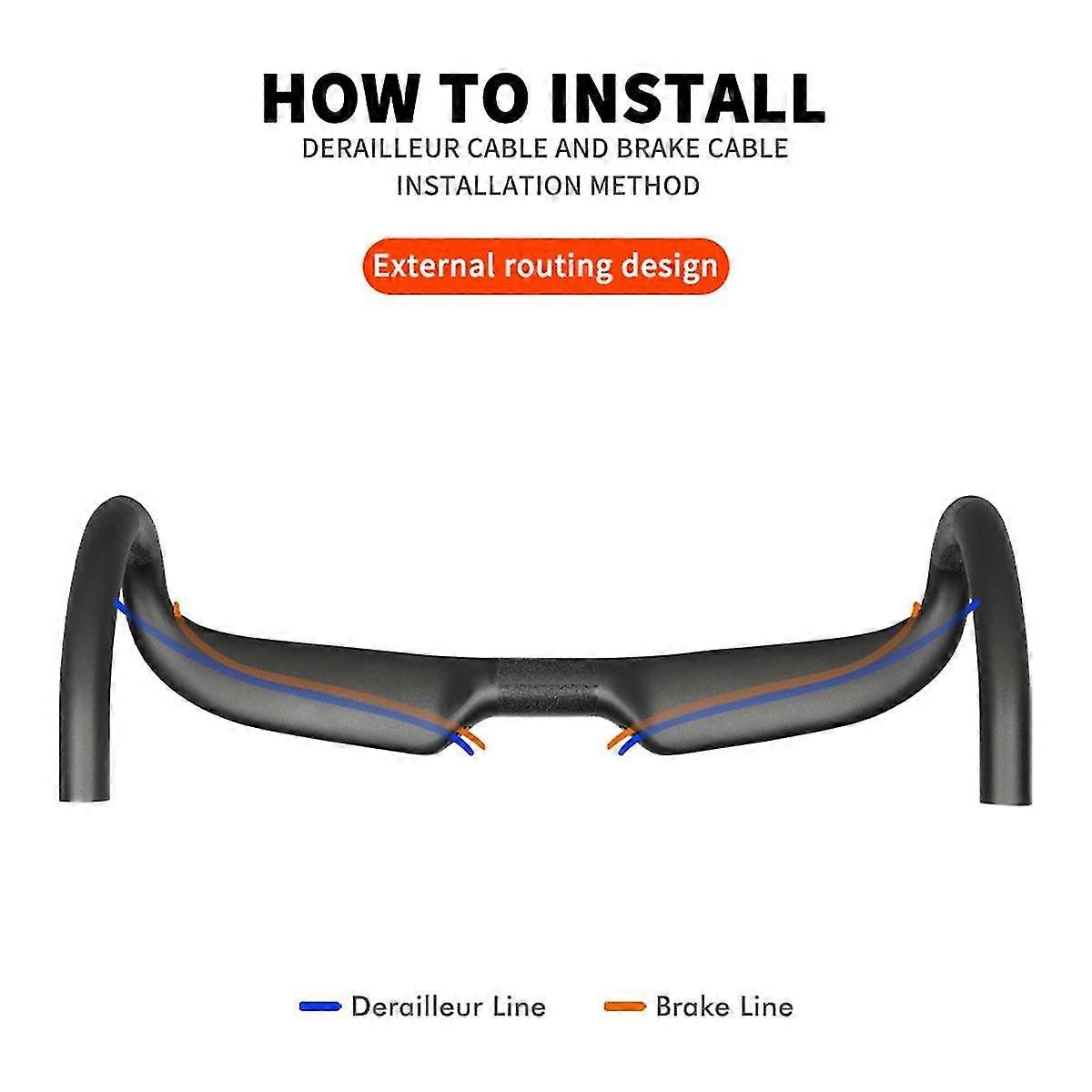 Carbon Road Bike Handlebars Road Carbon Handlebar Ultra Light Gravel ...