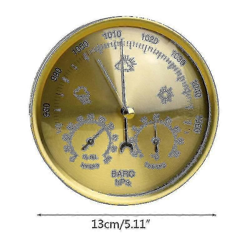 Metal 3 In 1 Barometer Weather Station For Indoor And Outdoor Use ...