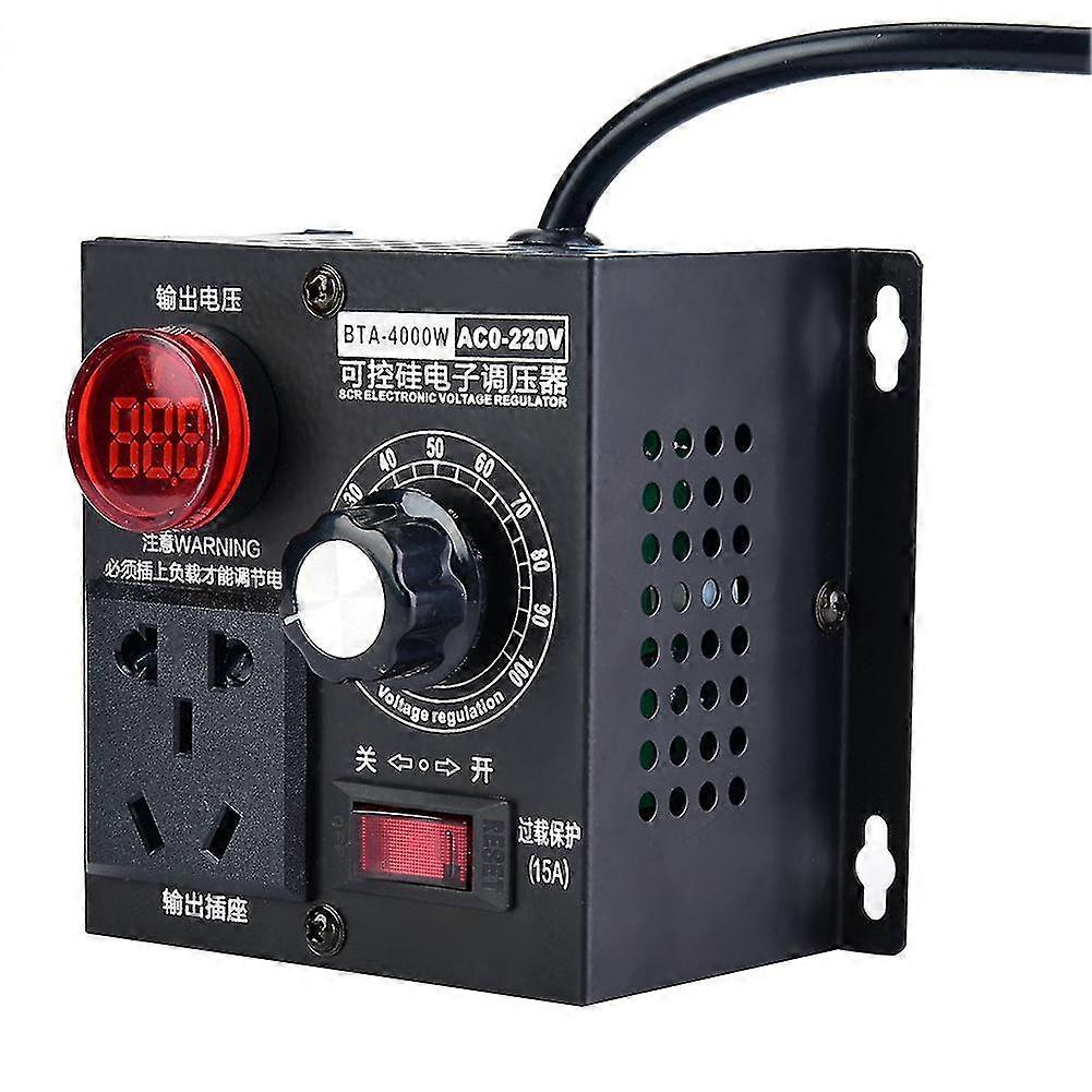 4000W AC 220V Motor Fan Speed Controller Dimmer - SCR Voltage Regulator ...