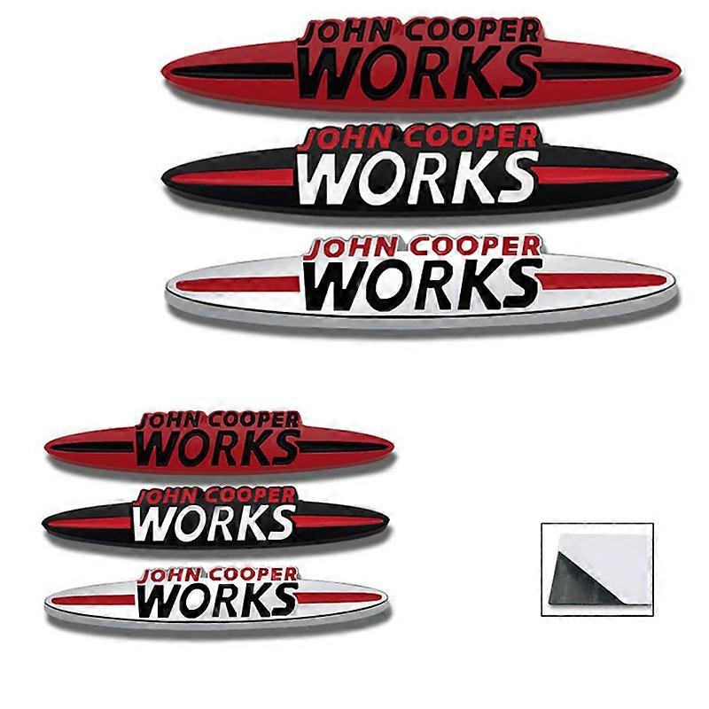 Car Interior 3D Metal John Cooper Works Logo Car Front Grill Emblem ...