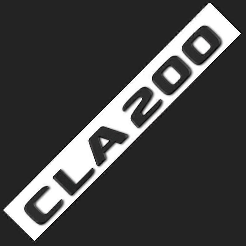 3d ABS Black CLA 200 Logo CLA200 Emblem Letter Sticker Car Trunk Badge ...