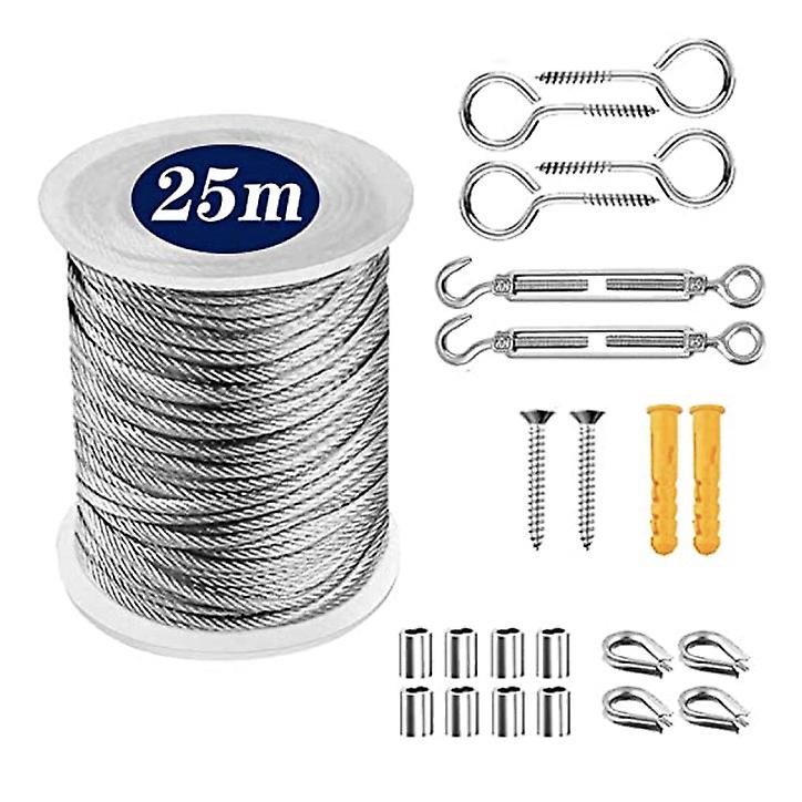 Wire Trellis Kit/heavy Duty Picture Wire, Stainless Steel Coated Cable Wire Rope, Turnbuckle ...