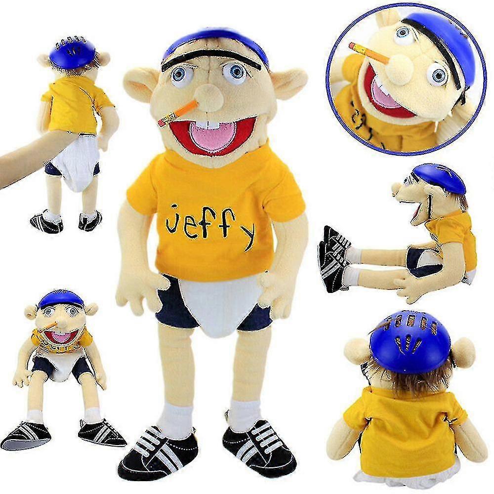 Jeffy Hat Hand Puppet Plush Toys Game Stuffed Doll For Kids Birthday ...
