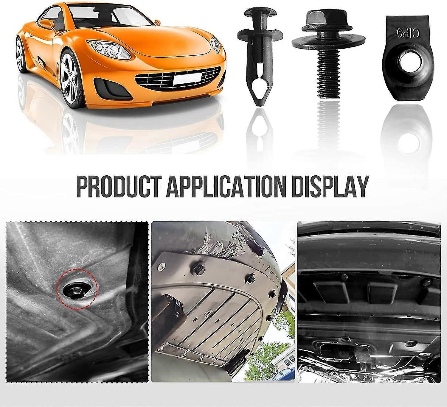 35pcs Engine Under Cover Splash Shield Body Bolts Screws, Bumper Clips ...