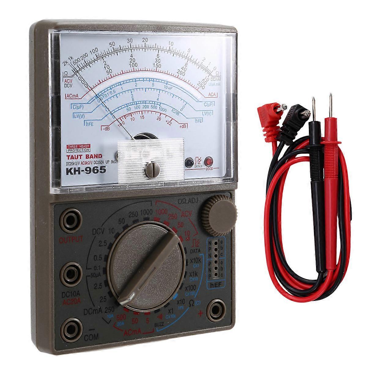 -965 Analog Multimeter Mechanical Pointer Meter AC/DC Voltage Current ...