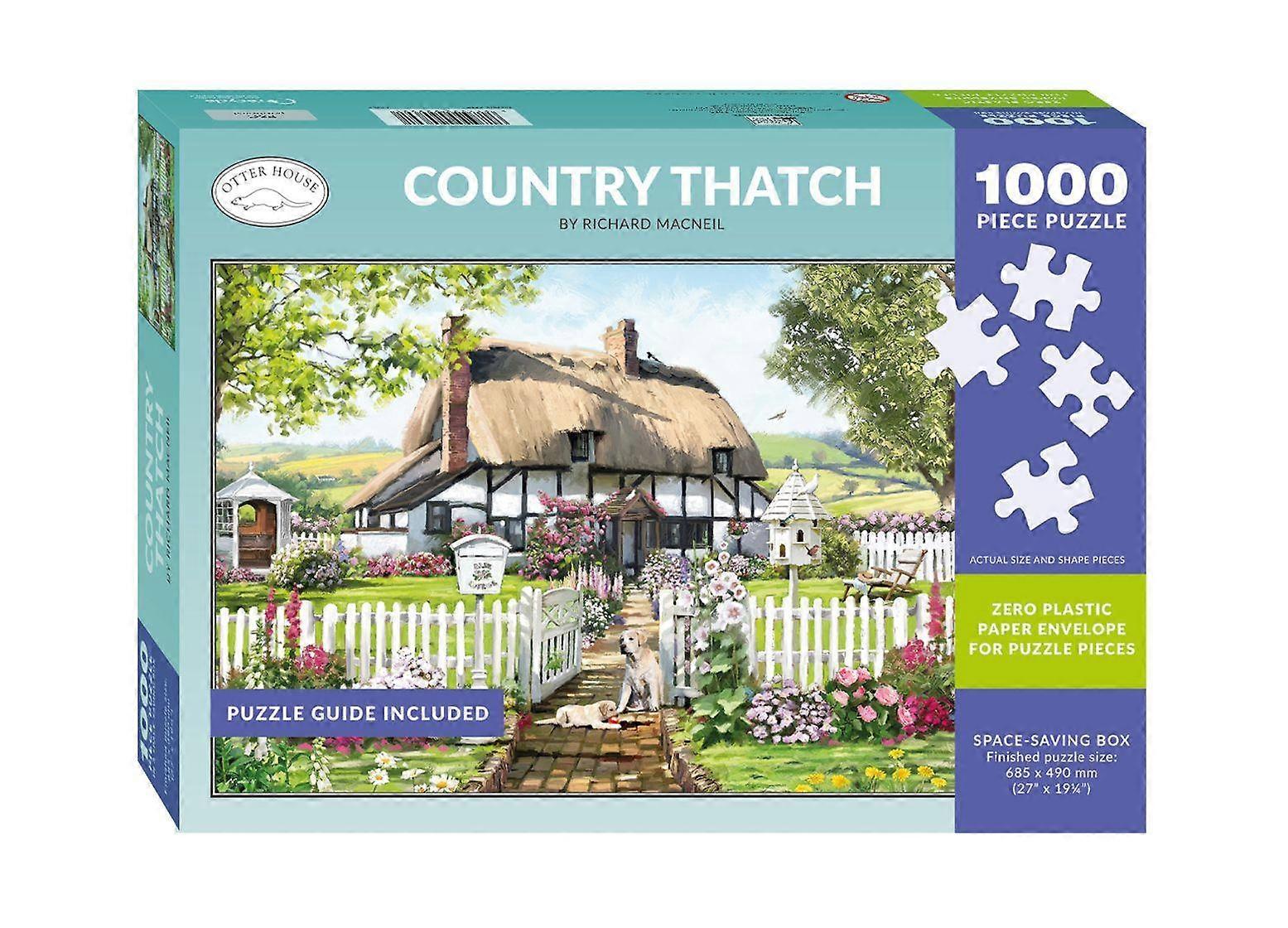 Otter House Country Thatch Jigsaw Puzzle (1000 Pieces) | Fruugo UK