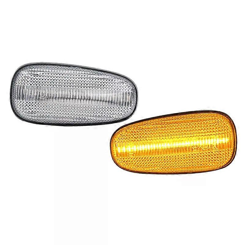 Applies to12V Clear Lens Dynamic LED Side Marker Lamp Assembly For Chevrolet Corvette C6 2005 ...