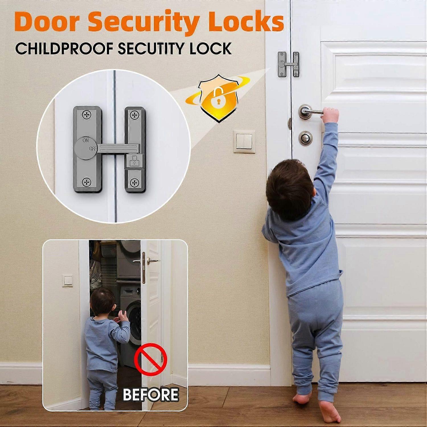 Folding bolt, 90/180 degrees, zinc alloy lock, secure folding, durable ...