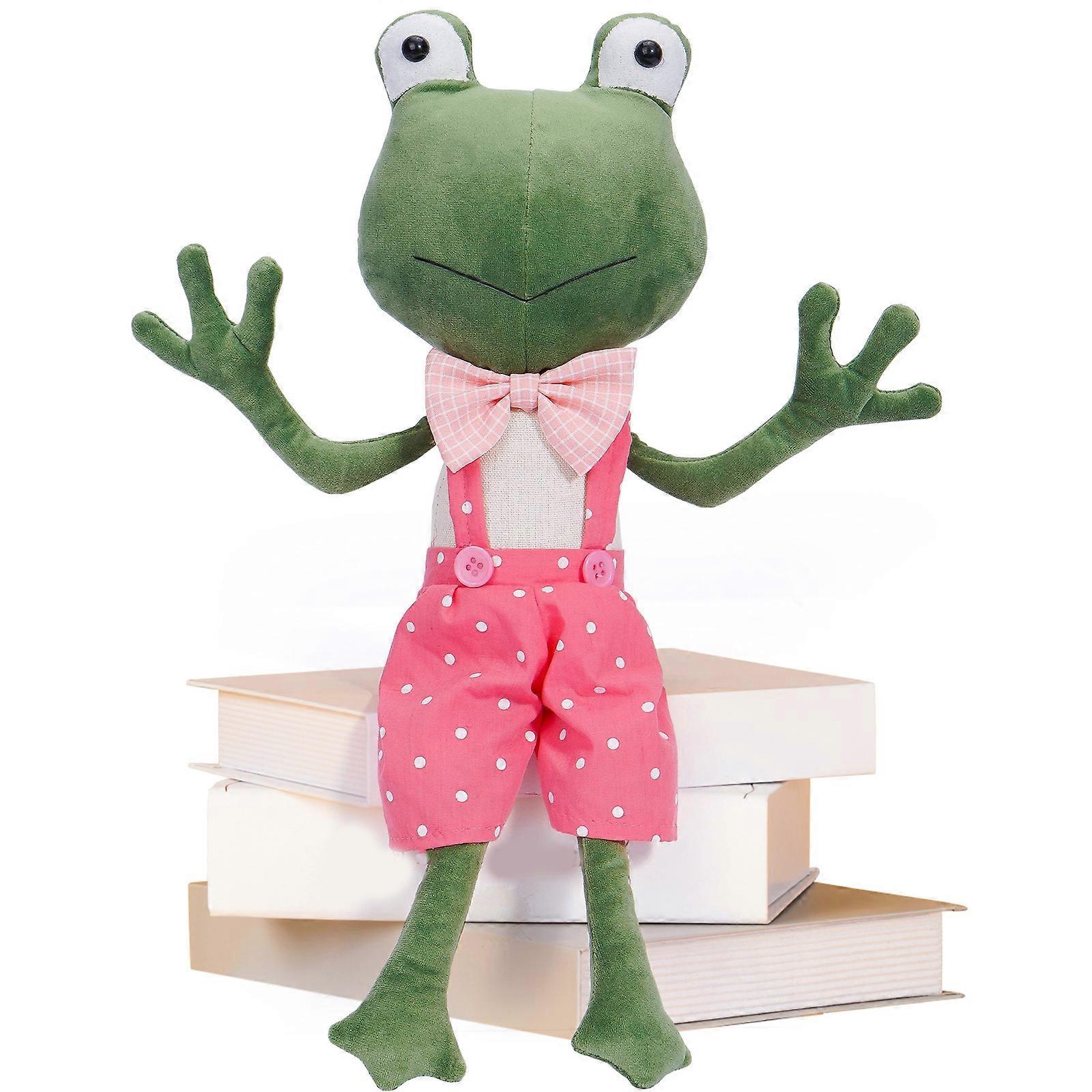 Cartoon Frogs Plush Toy 15inch Soft Stuffed Animal Green Frogs Plush ...