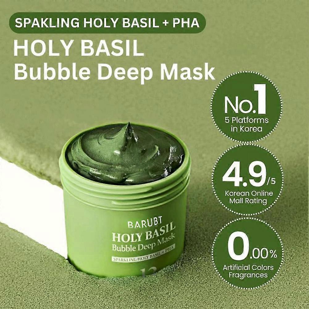 Holy Basil Bubble Deep Mask - for all skin types - Deep Cleaning Facial ...