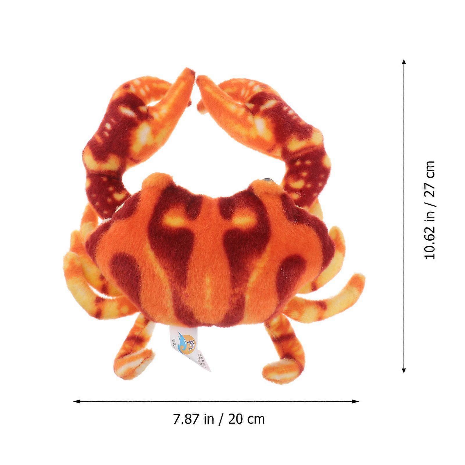 Fake Plush Crab Toy Simulated Funny Marine Life Crab Gift Throw Pillow ...