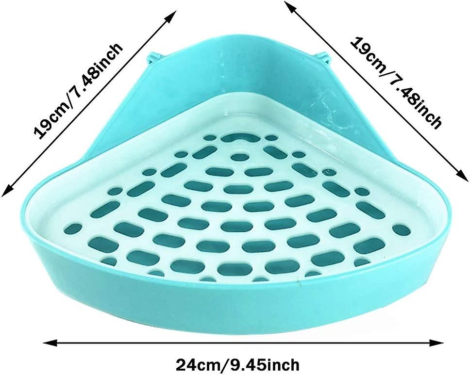 Lille dyr Plast Toilet, Hamster Kuld Boks, Holdbar Plast Trekant Pet ...