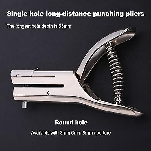 Punching Machine, 6mm Circular Slot Puncher Portable Paper Punches for ...