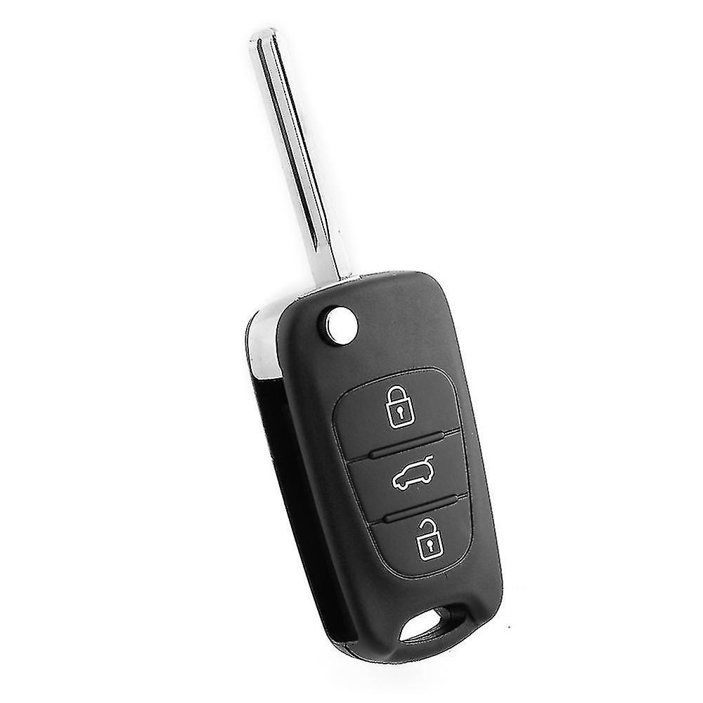 2 stk Flip Remote Key Shell 3 knap til Kia Sorento Sportage Cerato Rio ...