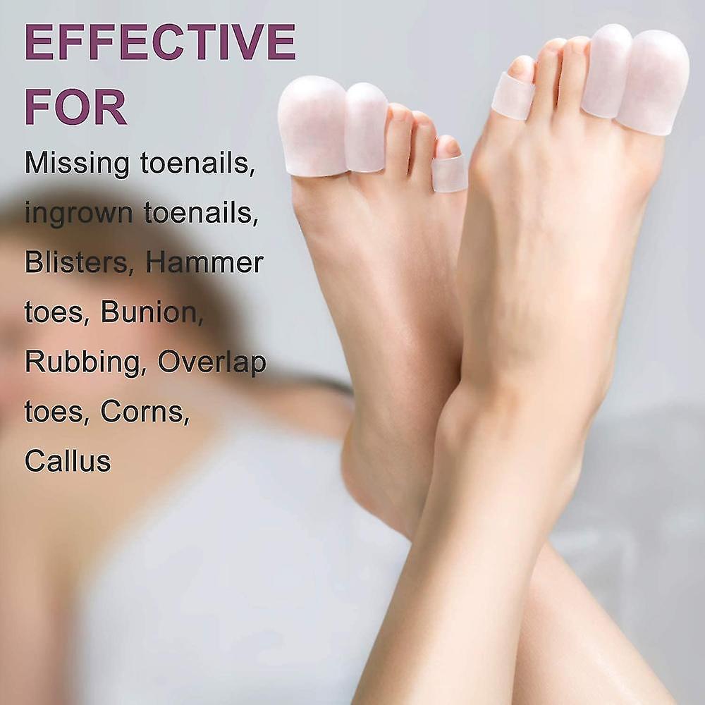 Gel Toe Protectors, 14 Packs Toe Covers, Silicone Big Toe Caps, Pinky ...