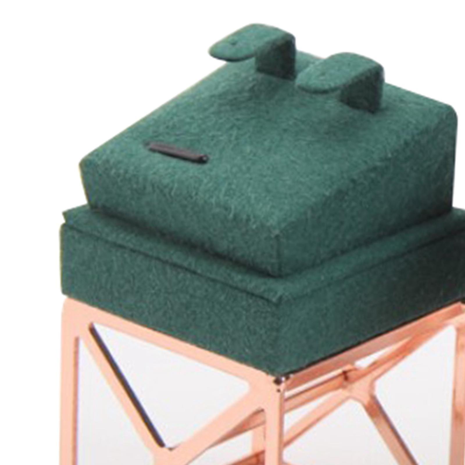 Jewelry Display Stand Tray Showcase Organizer Store for earrings green ...