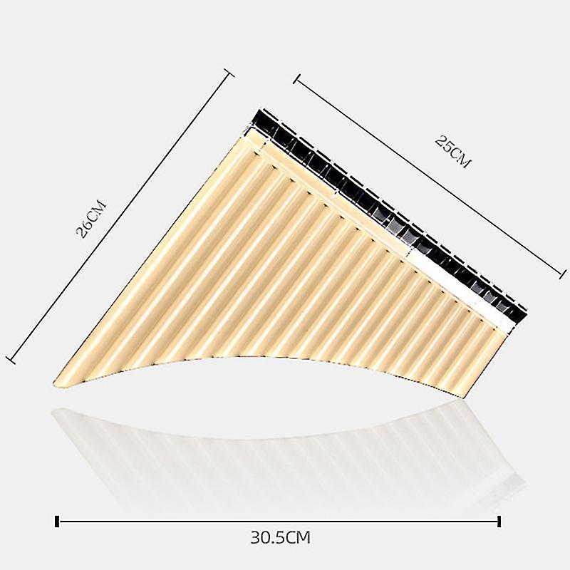 Pan Flute 18 Pipes Multifunction Panpipe Resin for School Students ...