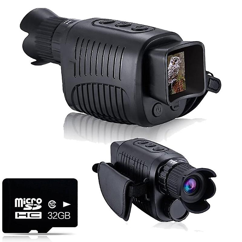 Monocular night vision device 1080p hd infrared camera 5x digital light ...