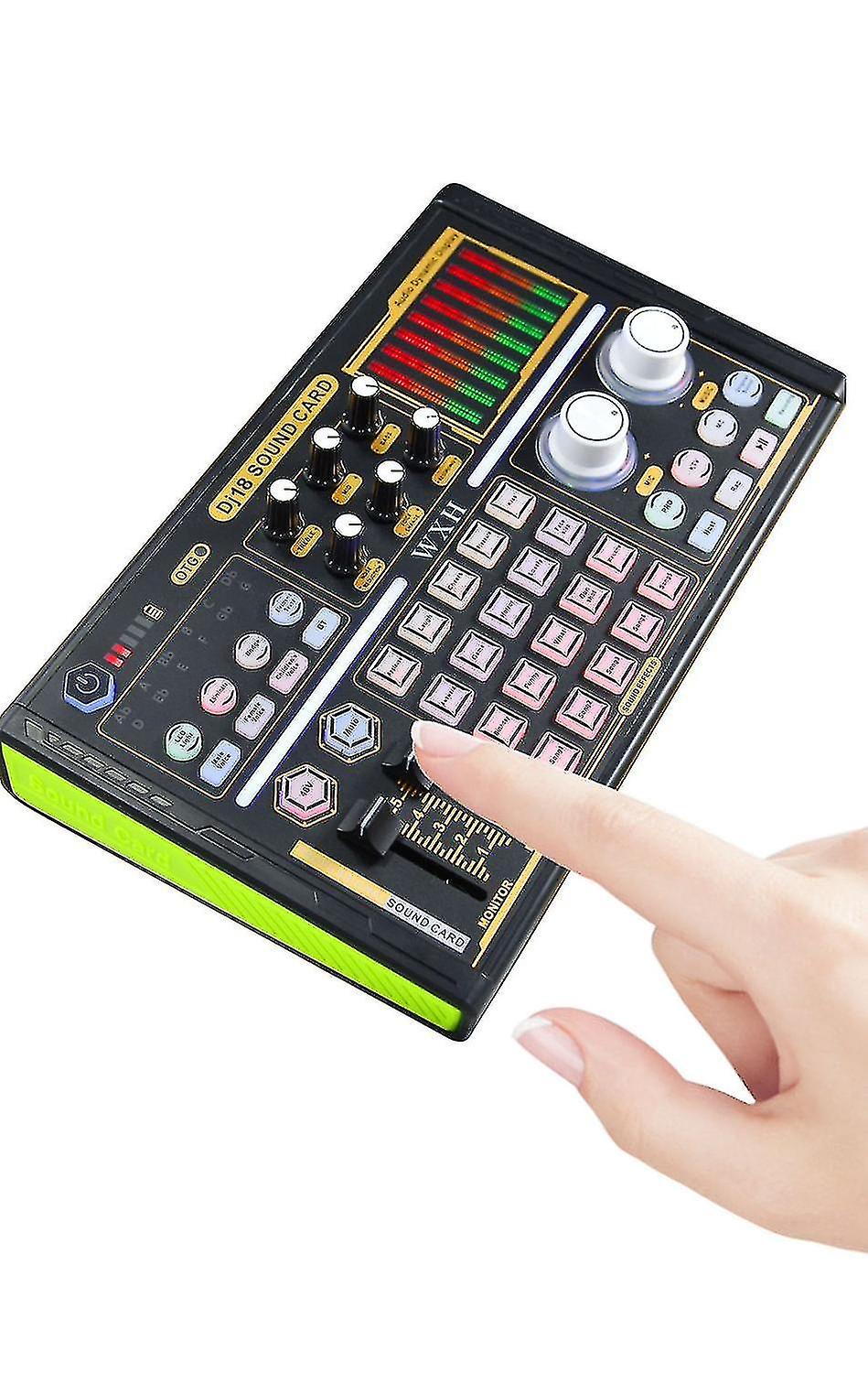 Professional Recording Studio Audio Set External Microphone Sound Card ...