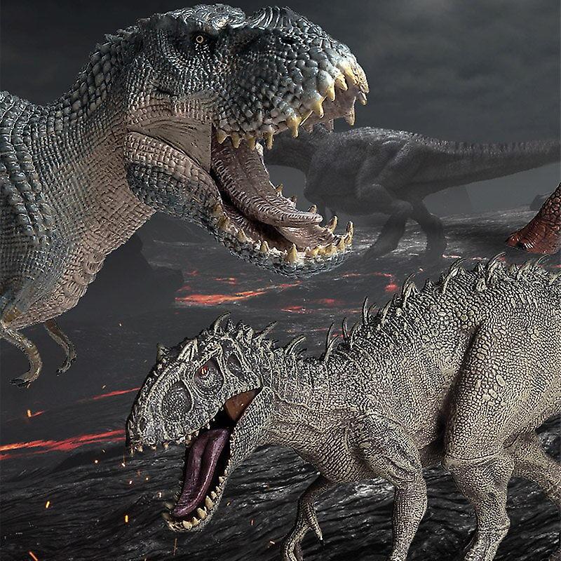 Oenux New Jurassic Dinossauro Indominus V-rex Action Figures Open Mouth ...