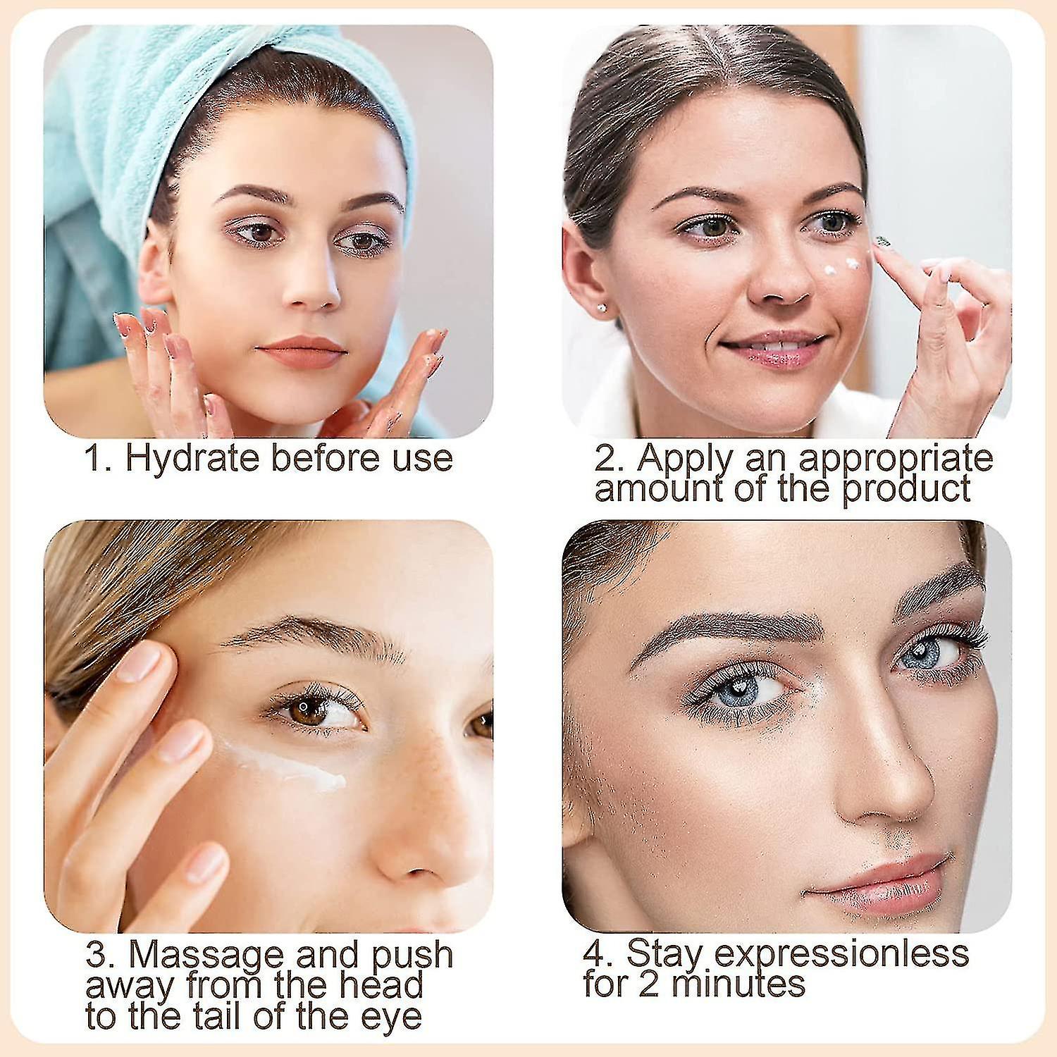 4pcs Snake Venom Peptide Anti-wrinkle Eye Cream, Snake Venom Peptide ...