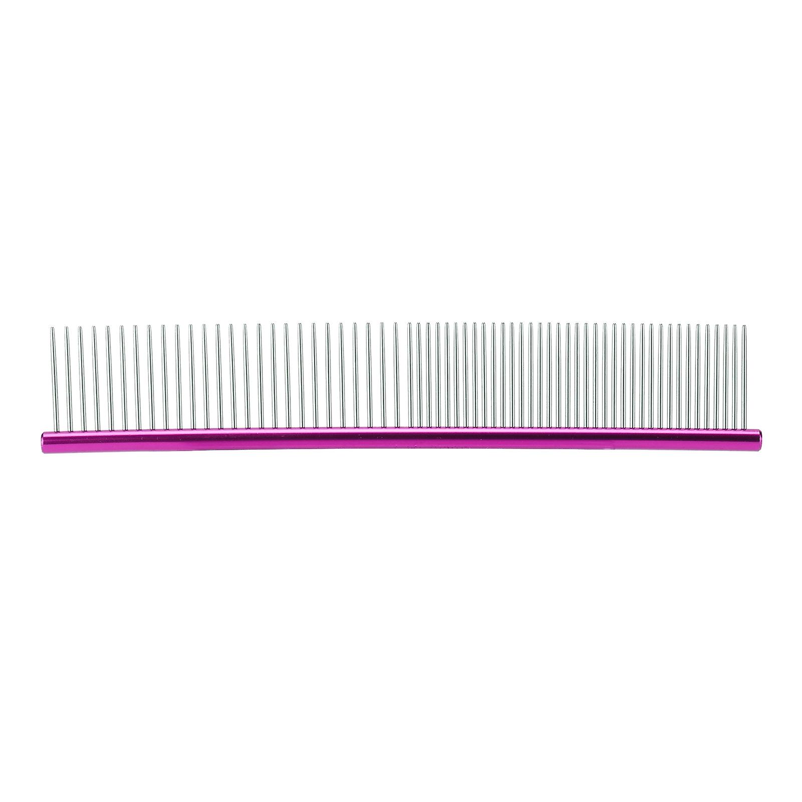 19cm M068 Stainless Steel Pet Comb - Purple, Removes Tangles and Knots ...