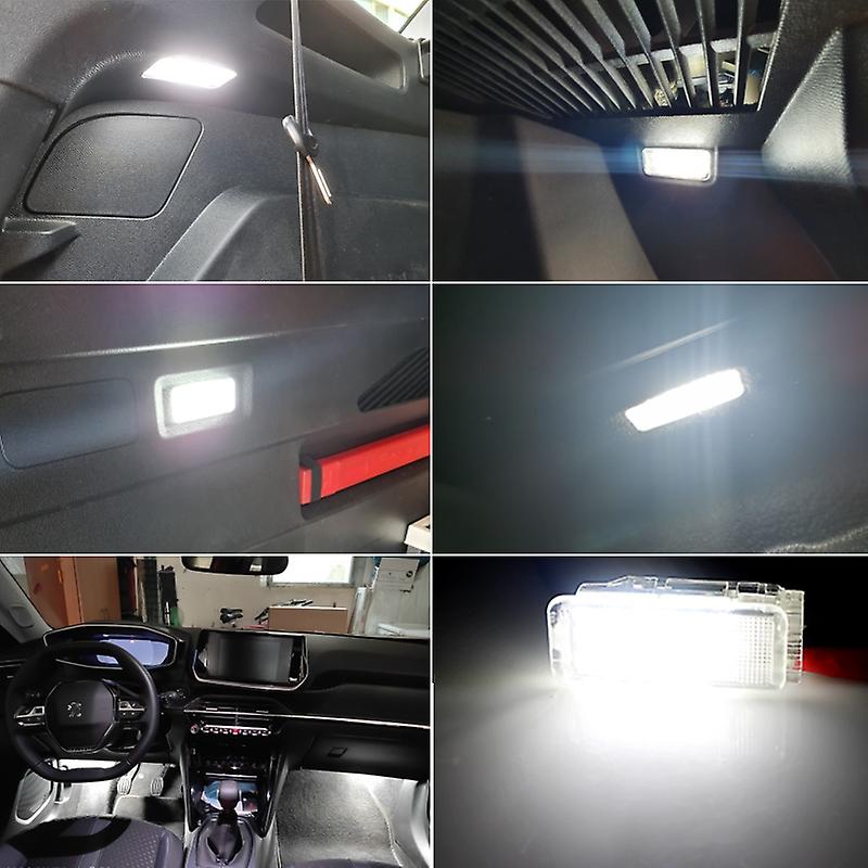 2pcs Led Luggage Trunk Lights Glove Box Footwell Lamps For Citroen C2 ...