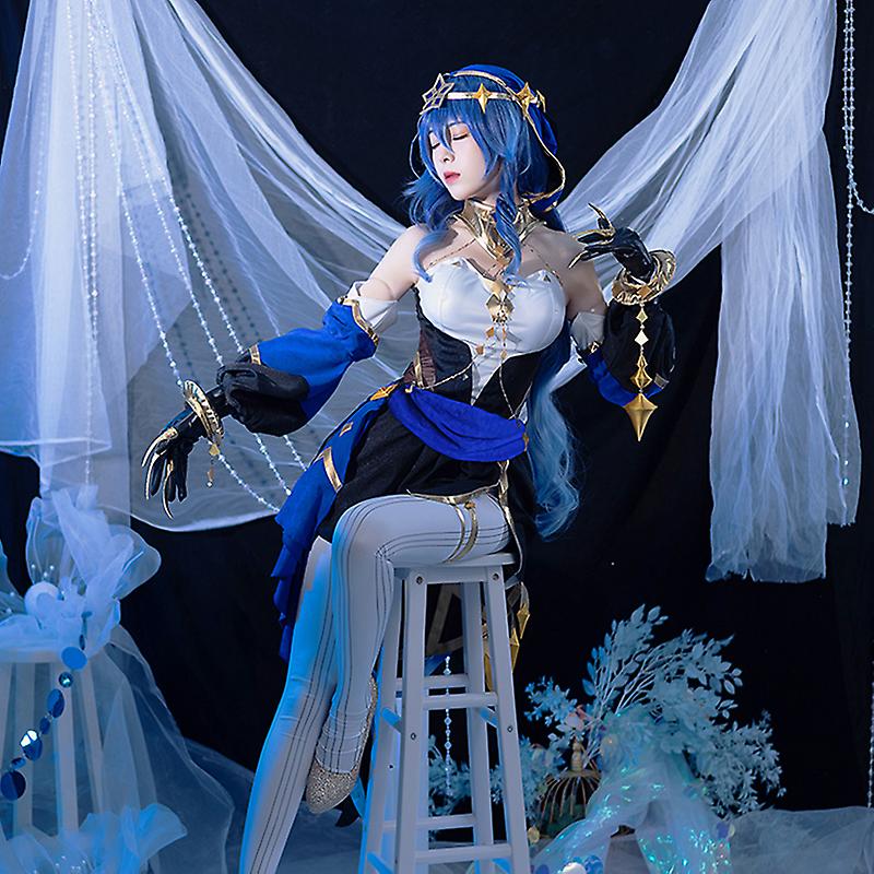 Layla Cosplay Costume Genshin Impact Women Exotic Dancers Costume ...