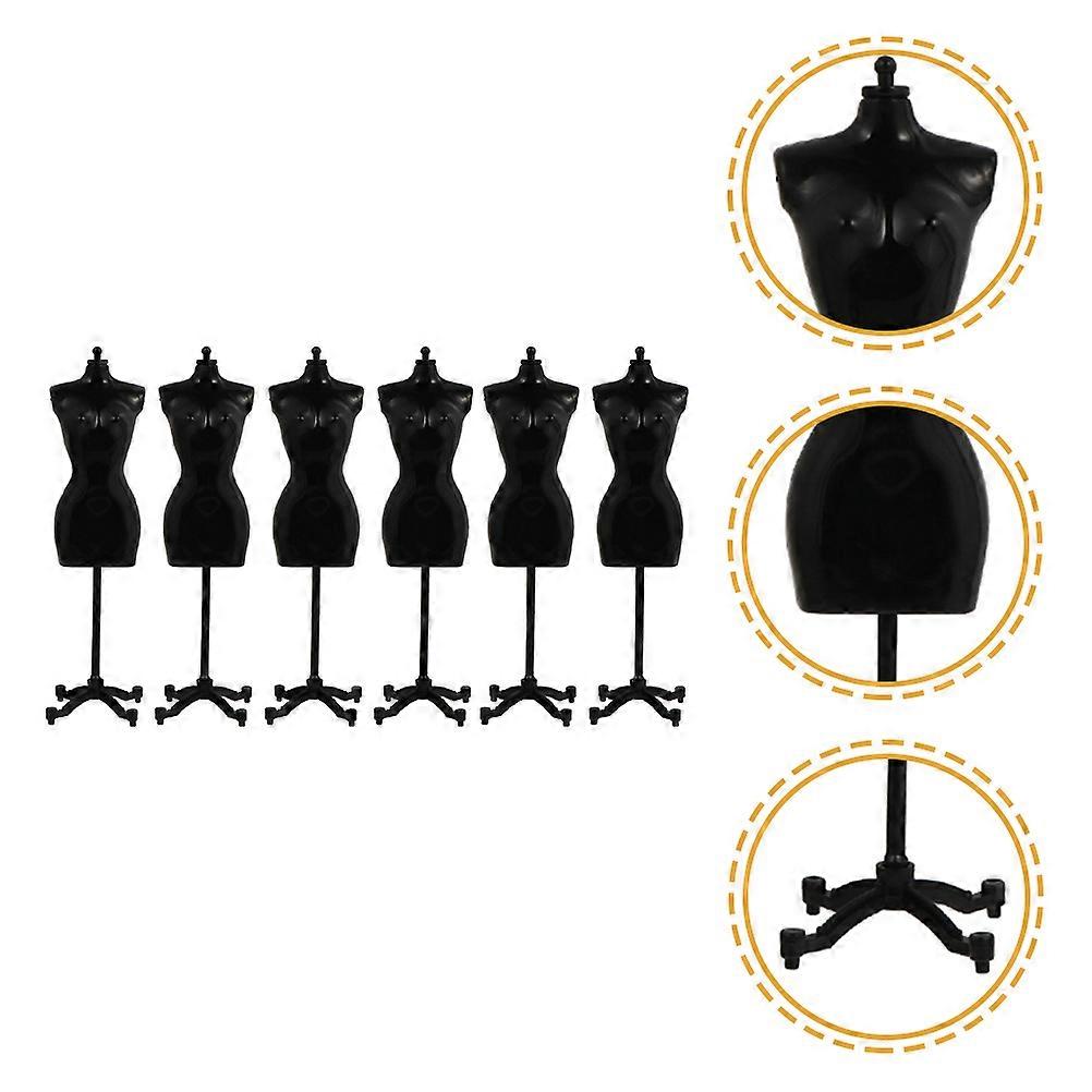 6 Pcs Doll Dress Stands Mini Clothing Display Stands Mannequin Display ...